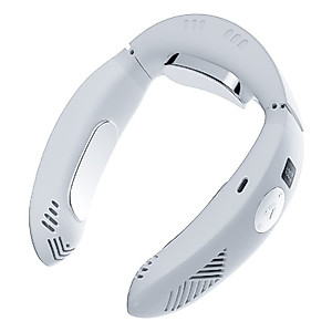 2022 upgraded cooling heating three-sided large-area Portable Air Conditioner Neck Fan heatstroke prevention camping holiday hanging It can also be used on vacation to cool the face, white