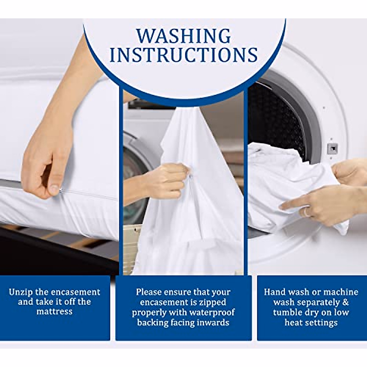 Utopia Bedding Zippered Mattress Encasement Twin - 100% Waterproof and Bed Bug Proof Mattress Protector - Absorbent, Six-Sided Mattress Cover (Pack of 2)