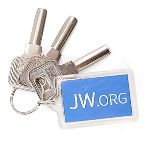 Rectangle Jw.org No Blood Double Sided Key Chain for Jehovah's Witnesses-20 Pieces Pack