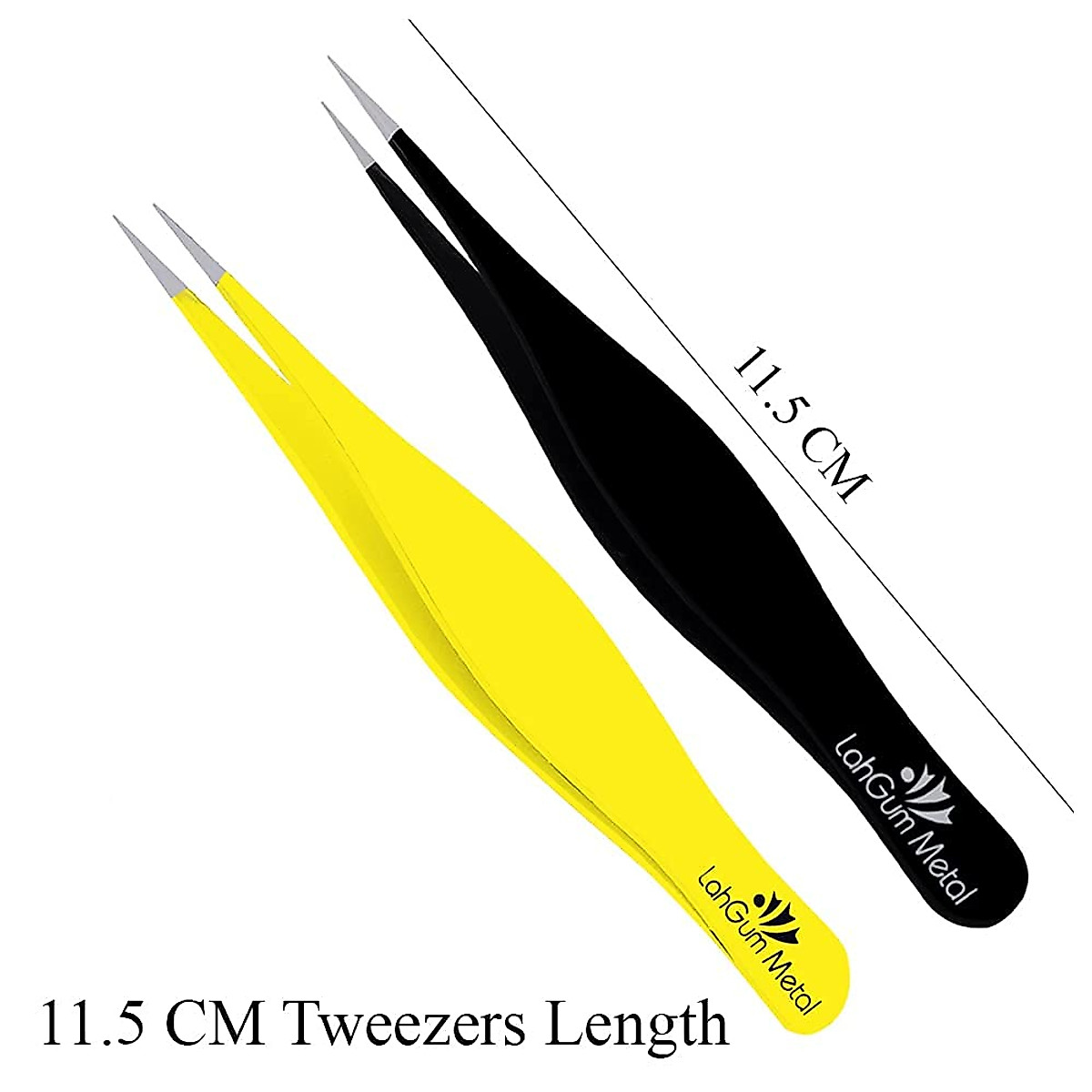 Super Sharp Pointed Tweezers Precision Fine Point Tip Ingrown Hair Tweezers Kit Best Pointed Tweezers for Women Chin Hair Removal - Extra Thin Tweezers Precision Stainless Facial Hair Remover for Face