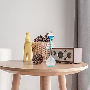 Gadpiparty Glass Sand Timer Hourglass Temperature Sensitive Sand Watch Novelty Sand Clock Hour Glass Sandglass for Kids Classroom Home Desk Office Decoration Blue