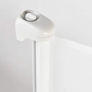 EasyBaby Extra Wide Retractable Baby Gate, 33" Tall, Extends up to 71" Wide, White/Child Safety Baby Gates, Pet Retractable Gates for Stairs, Doorways, Hallways, Indoor and Outdoor