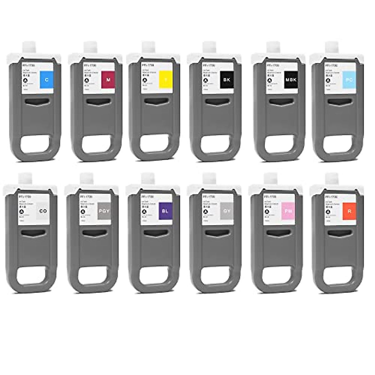 KSUMEI PFI1700 PBK Compatible Ink Cartridge Replacement for Canon PFI1700 for imagePROGRAF Pro2000,2100 Pro 4000s,4100,6000s,6100,6100S,4100S Printers 700ML (PBK)