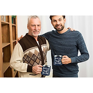 AMAZPRINTS Christmas Gifts for Dad, Grandpa, Him from Daughter, Son - Dad Gifts for Christmas - Birthday Gifts for Men - Retirement Gifts - Dad Birthday Gift for 40th 50th 60th 70th 80th 14oz Navy