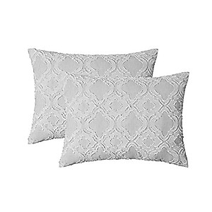 Tahari Home - King Comforter Set, 3-Piece Bedding with Matching Set, Modern Chic Room Decor (Sutter Grey, King)