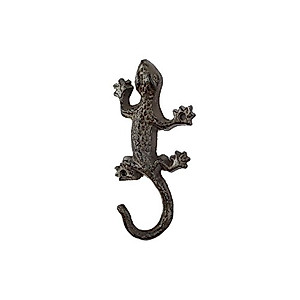 Cast Iron Lizard Hook 6" - Wall Decor Hook - Iron Home Decoration