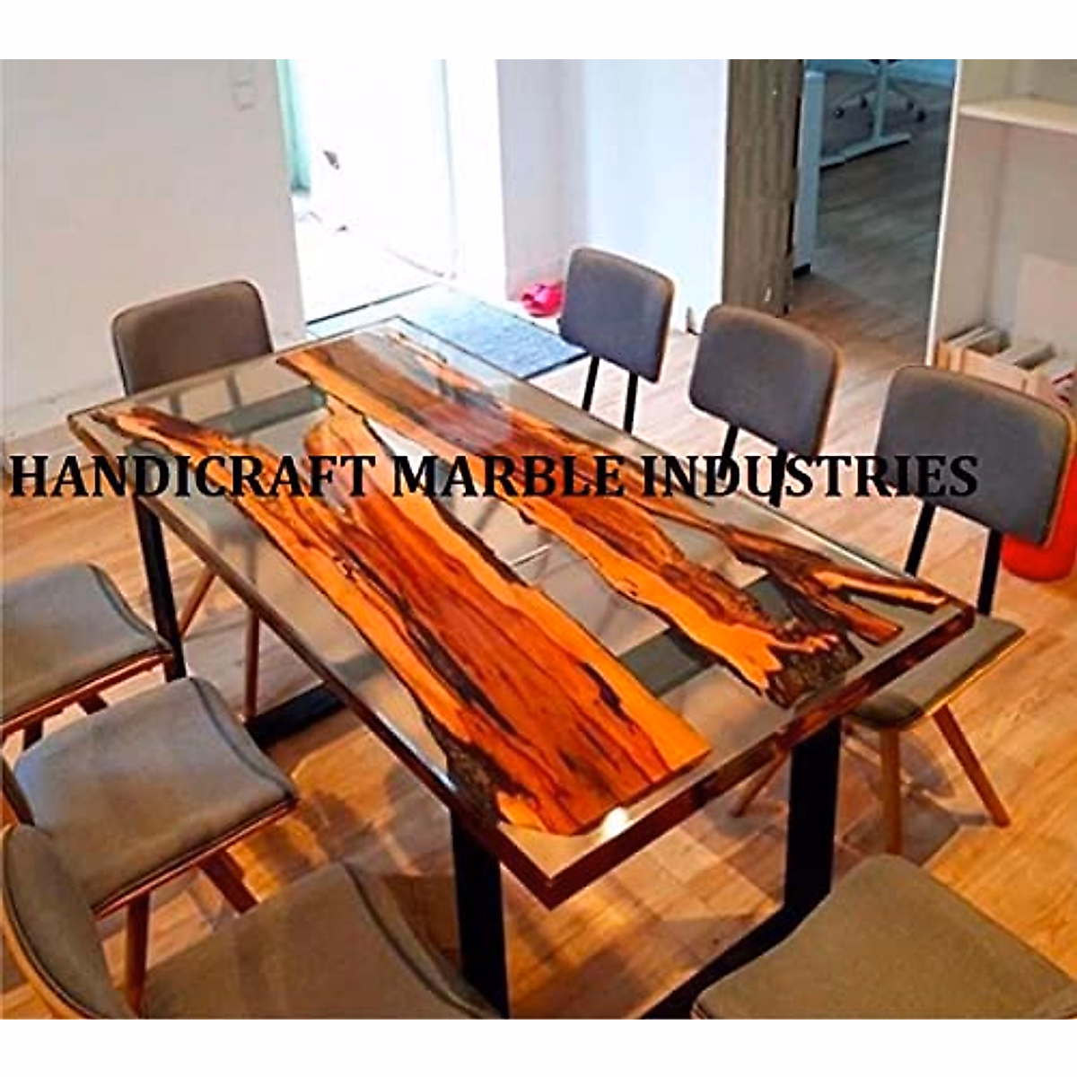 Epoxy Table, Live Edge Wooden Table, Epoxy Resin River Table, Natural Wood, Dining table, Natural Epoxy Table, Resin Table