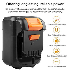 [1Pack] 12V 7.0Ah High-Output Battery for Dewalt 12V Max (12-Volt) Tools Li-ion Battery DCB120 DCB121 DCB123 DCB127 DCB122 DCB124 DCB127-2