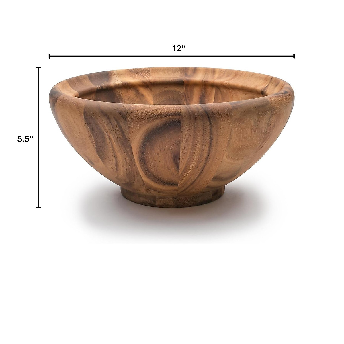 Ironwood Gourmet Large Salinas Standard Salad Bowl, Acacia Wood