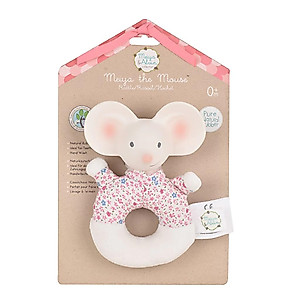 Tikiri Meiya The Mouse Soft Rattle with Rubber Head (Pink)
