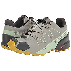 Salomon Speedcross 5 Gore-tex Trail Running Shoes for Women, Wrought Iron/Spray/Antique Moss, 9.5