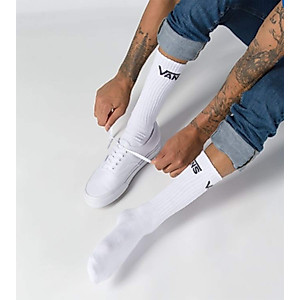 Vans | Classic Crew Socks, 3 Pair Pack (Assorted - Black, Grey, White, 9.5-13)