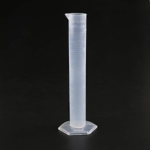 POPETPOP 4pcs 10ml / 25ml / / 100ml Measuring Plastic Graduated Cylinder Laboratory Bottle Lab Test Measuring Container Cups