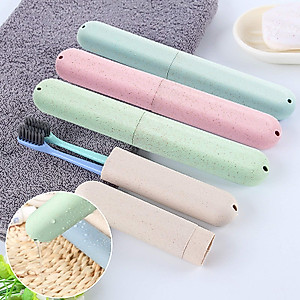 SourceTon Set of 14, Toothbrush Cover Case Set, Travel Toothbrush Case with Toothbrush Head Cover for Travel Home Office Camping School