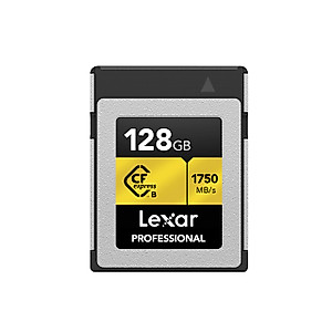 Lexar Professional CFexpress 128GB Type-B Card (LCFX10-128CRBNA) + Lexar Professional CFexpress Type B USB 3.2 Gen 2x2 Reader, Up to 1700MB/s Read, Designed for CFexpress Type B Cards (LRW550U-RNBNU)