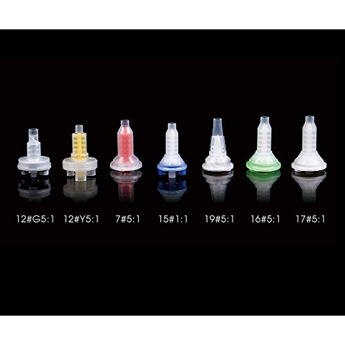 S&Dent USA FDA & TUV CE 1 Bag = 50PCS Dental Silicone HP Mixing Tips 1# = Short 1:1 for VOCO