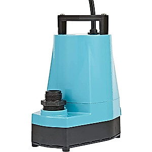 Little Giant 5-MSP 115-Volt, 1/6 HP, 1500 GPH, Aluminum Manual Hydroponics Pump, 10-Ft. Cord, Blue, 505711