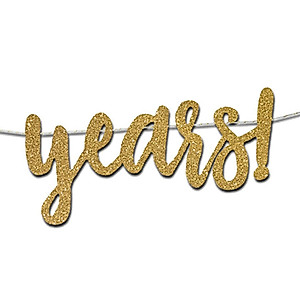 Cheers to 50 Years Banner - Premium Glitter Cardstock Paper - Larger Text for Better Visibility - Perfect Decoration for 50th Birthday Party Celebration