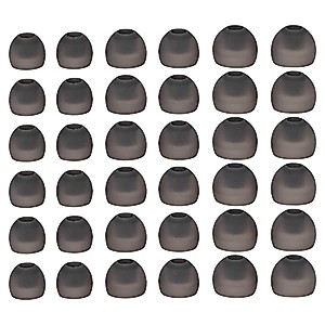 ASHATA 36Pcs Soft Silicone Earbuds Tips for in Ear Headphones, Noise Cancelling Eartips Eargels Earpads Earbud for Inner Hole from 4.5mm to 6.0mm in Ear Headphone Earphone
