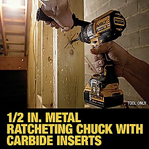 DEWALT 20V MAX XR Drill/Driver, Brushless, 3 Speed, Tool Only (DCD991B)