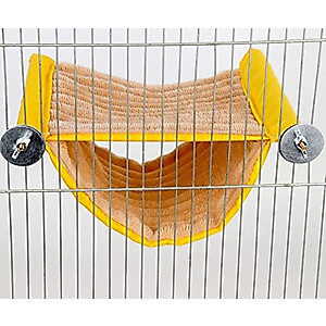 Petlex Bird Nest for Cage Winter Warm Bird House Bird Hanging Hammock Parrots Plush Hut Parakeet Cage Accessories for Budgies Parakeets Cockatiels Lovebird Cockatoo and Other Small Animals