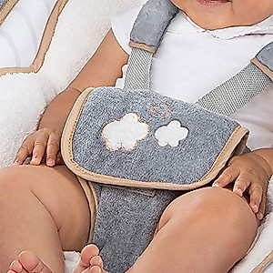 Ingenuity Boutique Collection Plush Modern Baby Rocker & Stationary Seat with Vibrations, Easy Fold, 0-30 Months Up to 40 lbs (Bella Teddy)