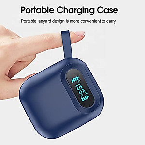 Nsxcdh Bluetooth 5.3 Earbuds, Wireless Headphones with Digital Display, Control Stereo Immersive Premium Sound, Noise Reduction Waterproof Bluetooth Earbuds for Gaming Sports