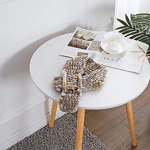 Crafted By Catherine Luxe Velvet Multi Yarn - 2 Pack (300 g / 10.5 oz, 98 Yards Each Skein), Khaki Multi, Gauge 6 Super Bulky