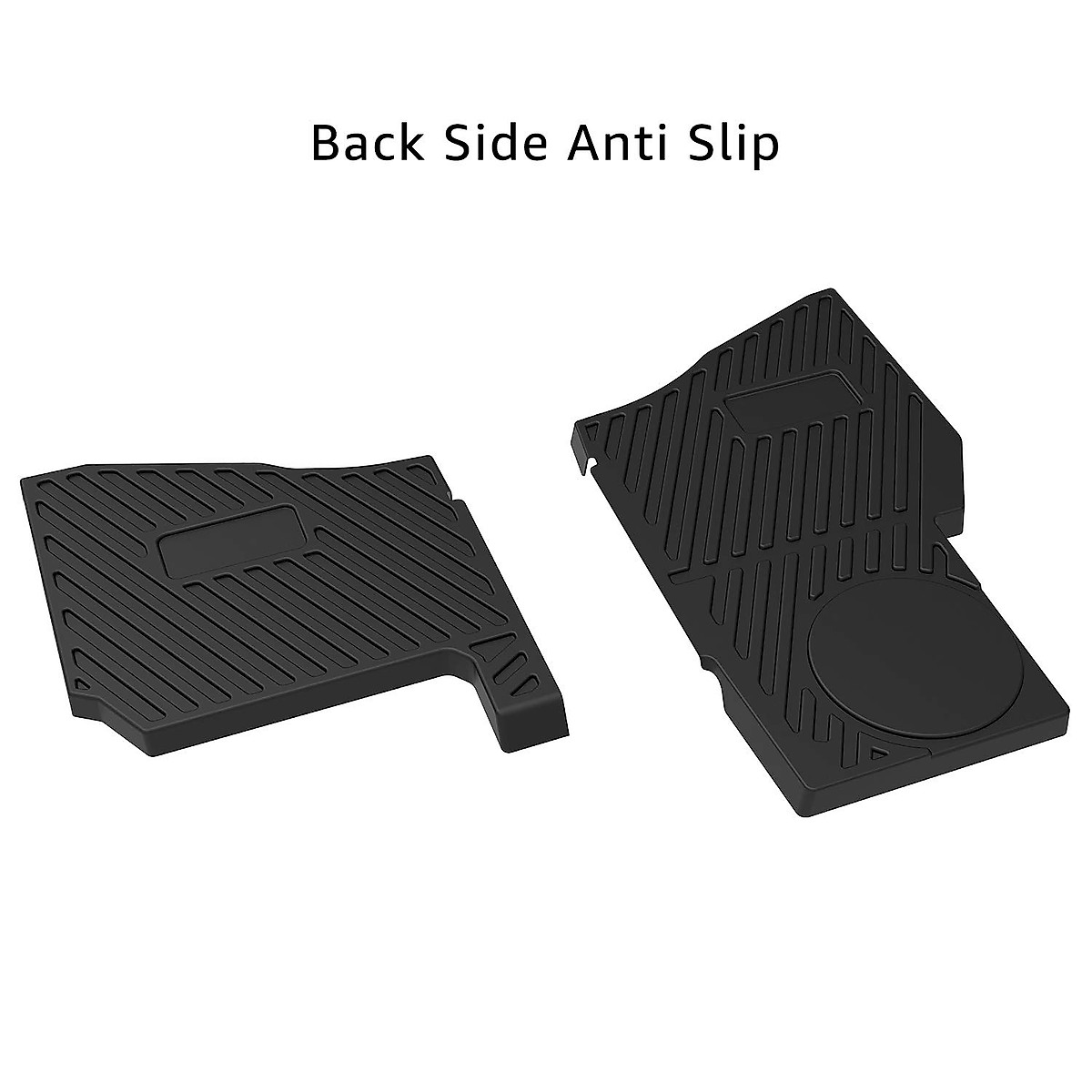 Front Floor Mats, A & UTV PRO All Weather Floor Liners for 2018-2024 Polaris Ranger XP 1000 Crew Accessories, Replace # 2882780,TPE Material Slush Liner