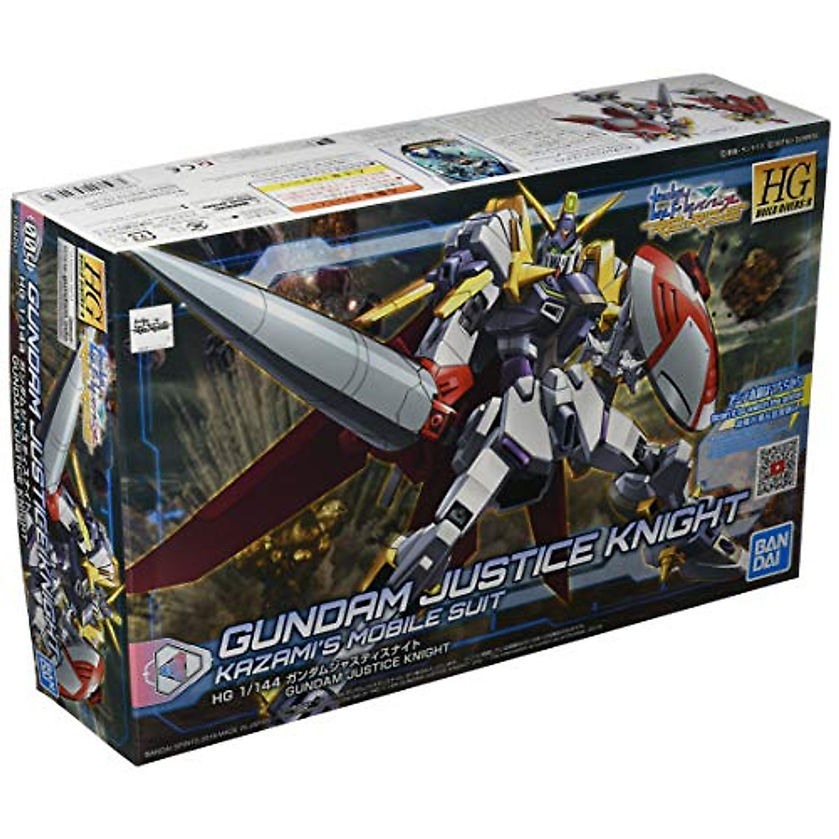 Bandai Hobby HGBD 1/144#4 Gundam Justice Knight Gundam Build Divers, Multi (BAS5058203)