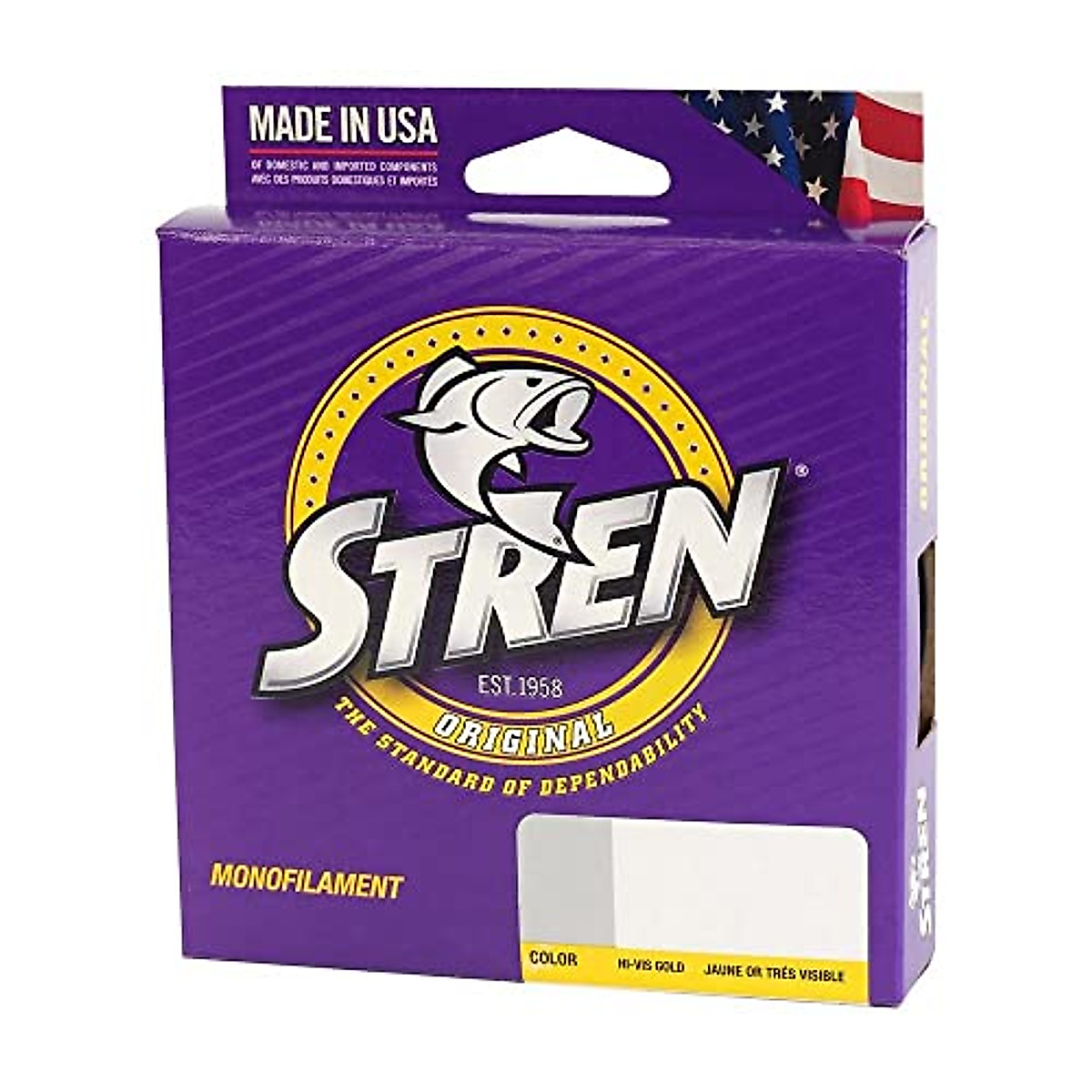 Stren Original®, Hi-Vis Gold, 20lb | 9kg Monofilament Fishing Line, Suitable for Freshwater Environments