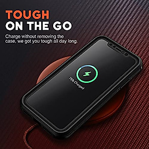 NTG Shockproof Designed for iPhone XR Case [2 Layer Structure Protection] [Military Grade Anti-Drop] Lightweight Shockproof Protective Phone Case for iPhone XR 6.1 inch, Black