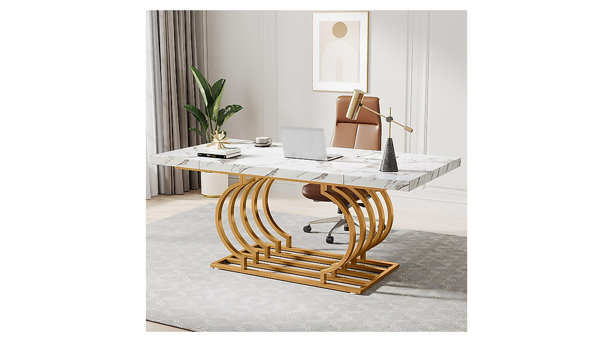 Tribesigns 63" Modern Office Desk - Stylish and Functional