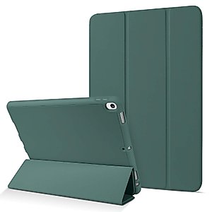 BENTOBEN Case for iPad Air 10.5" (3rd Gen) 2019 / iPad Pro 10.5" 2017 with Pencil Holder, Premium Protective Tablet Case Slim Soft TPU Back Smart Cover Auto Sleep/Wake for Apple iPad Air 3, Dark Green
