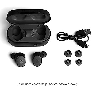 OtterBox Statement Series Case for iPhone XR with Sesh True Wireless in-Ear Earbud, Blue Bundle - Lucent Black (Clear/Black)
