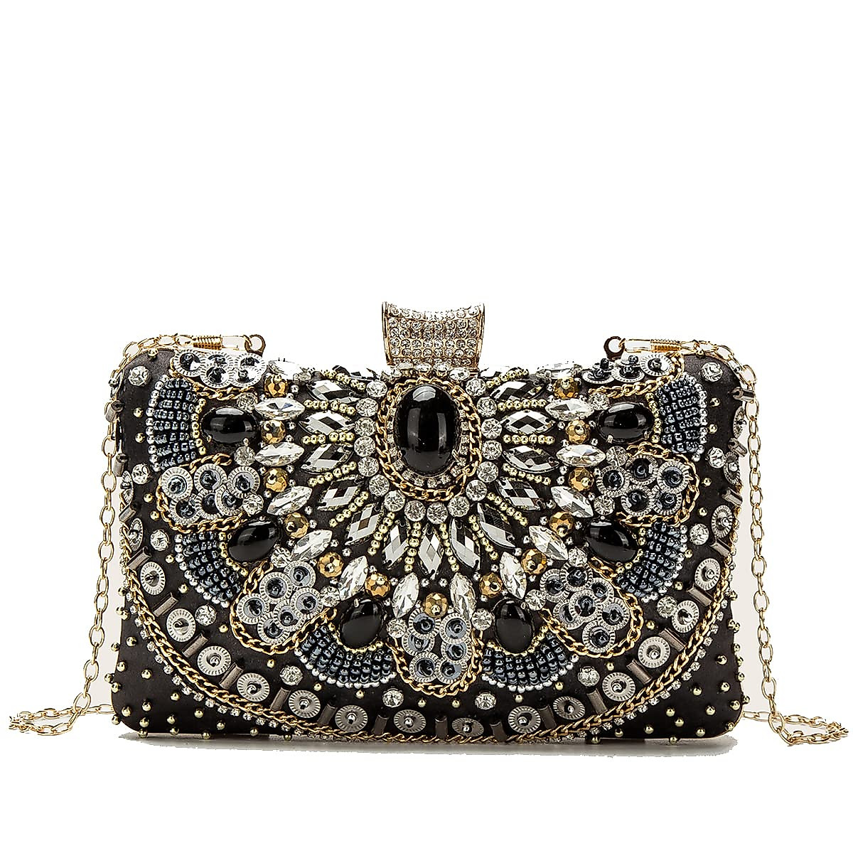 LETODE clutch purse for women with Noble Beaded Sequin Bag evening handbag