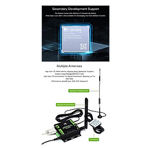 Industrial Grade SIM7600G-H 4G DTU USB UART/RS232/RS485 Multi Interfaces Communication, LTE Global Band Support @XYGStudy