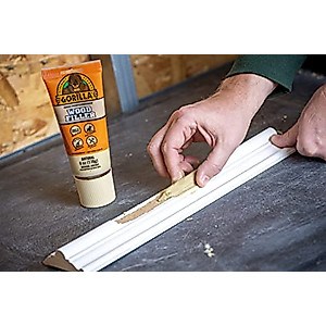 Gorilla All Purpose Wood Filler, 6oz Tube, Natural (Pack of 1)