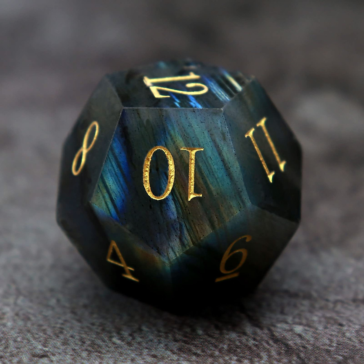 Haxtec Gemstone Dice Opal DND Dice Set with Dice Case Opalite D&D Dungeons and Dragons Dice TTRPG DND Master Gift
