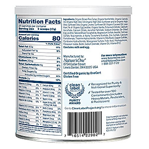 Baby's Only Organic Dairy with DHA & ARA Toddler Formula, 12.7 Oz (Pack of 1) | | USDA Organic | Clean Label Project Verified | Brain & Eye Health