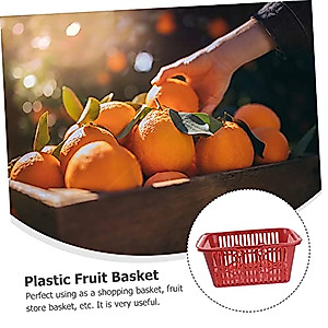 16 Pcs Fruit Picking Basket Plastic Storage Basket Snack Baskets for Candy Containers Portable Organizer Bins for Bathroom Grocery Crate Mini Containers Fig Baskets Pack