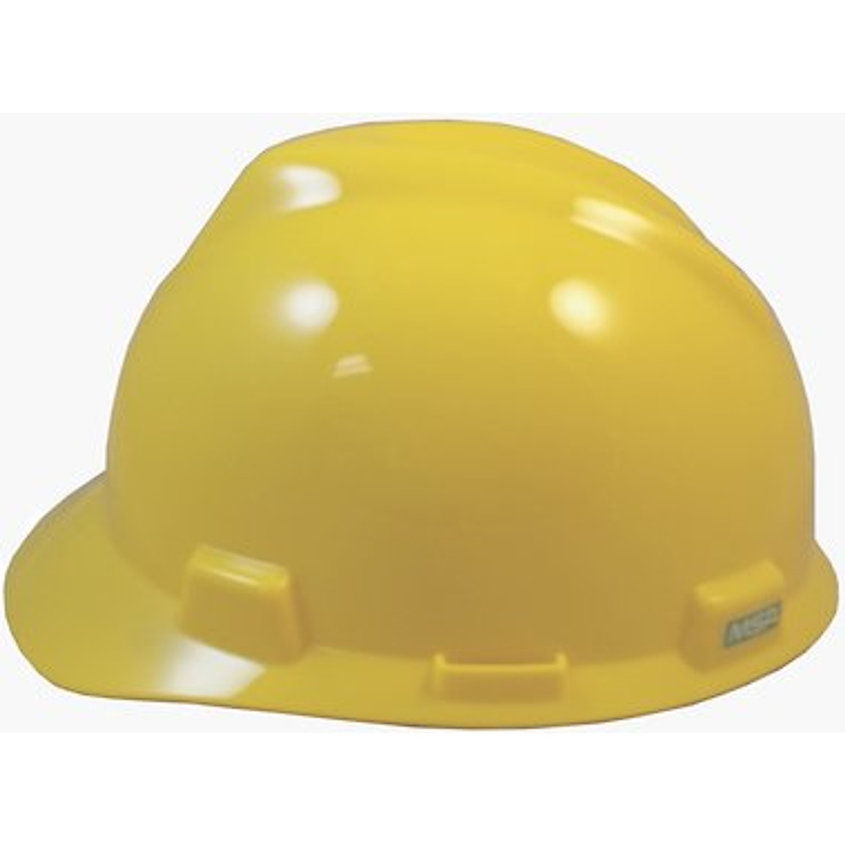 MSA V Cap Style Hard Hats w/FasTrac III Suspensions and Handy Tote Bag - Yellow