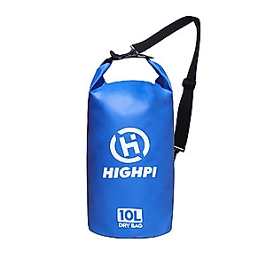 Highpi Floating Waterproof Dry Bag 10L，Roll Top Sack Keeps Gear Dry for Paddle board, Kayaking, Rafting, Boating, Swimming, Hiking, Beach,Camping, Fishing