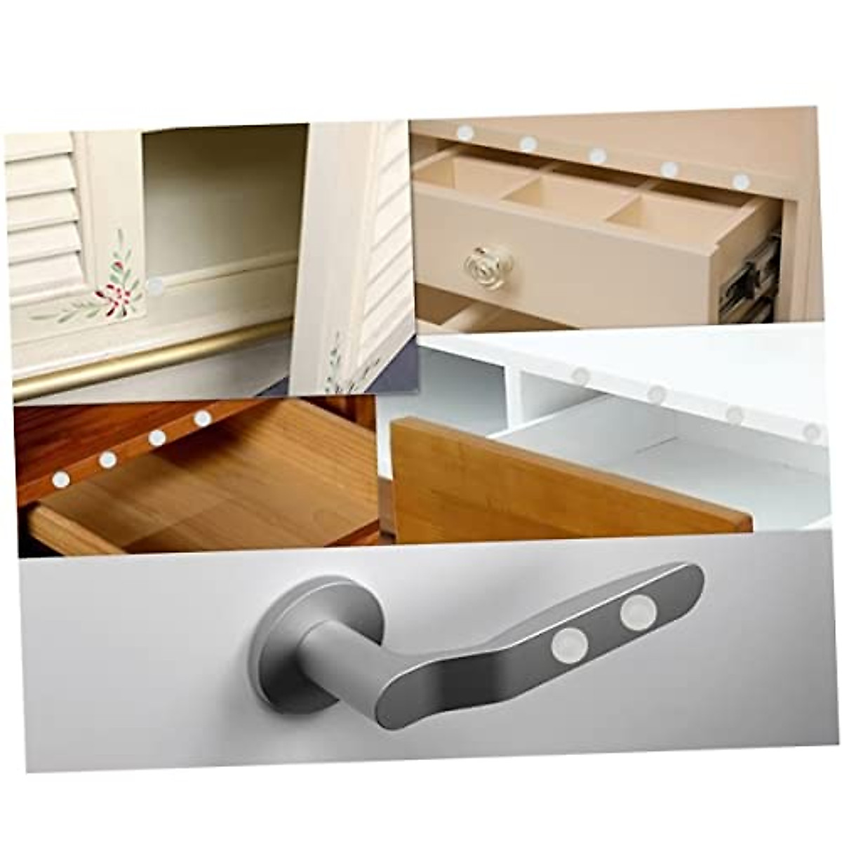 Ciieeo 128 Pcs Cabinet Door Pads Cupboard Bumper Pads Cabinet Stoppers Rubber Silicone Bumpers Cabinet Door Bumpers Cabinet Bumpers Clear Door Stopper Clear Bumpers Car Door Wall Door