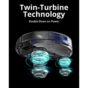 eufy by Anker, RoboVac X8 Hybrid, Robot Vacuum and Mop Cleaner with iPath Laser Navigation, Twin-Turbine Technology generates 2000Pa x2 Suction, AI. Map 2.0 Technology, Wi-Fi, Perfect for Pet Owner