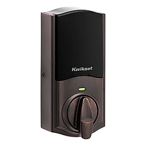 Kwikset Home Connect 620 Smart Lock Deadbolt with Z-Wave Technology, Works with Ring Alarm, Samsung Smartthings and More, Z-Wave Hub Required, Traditional Design in Venetian Bronze