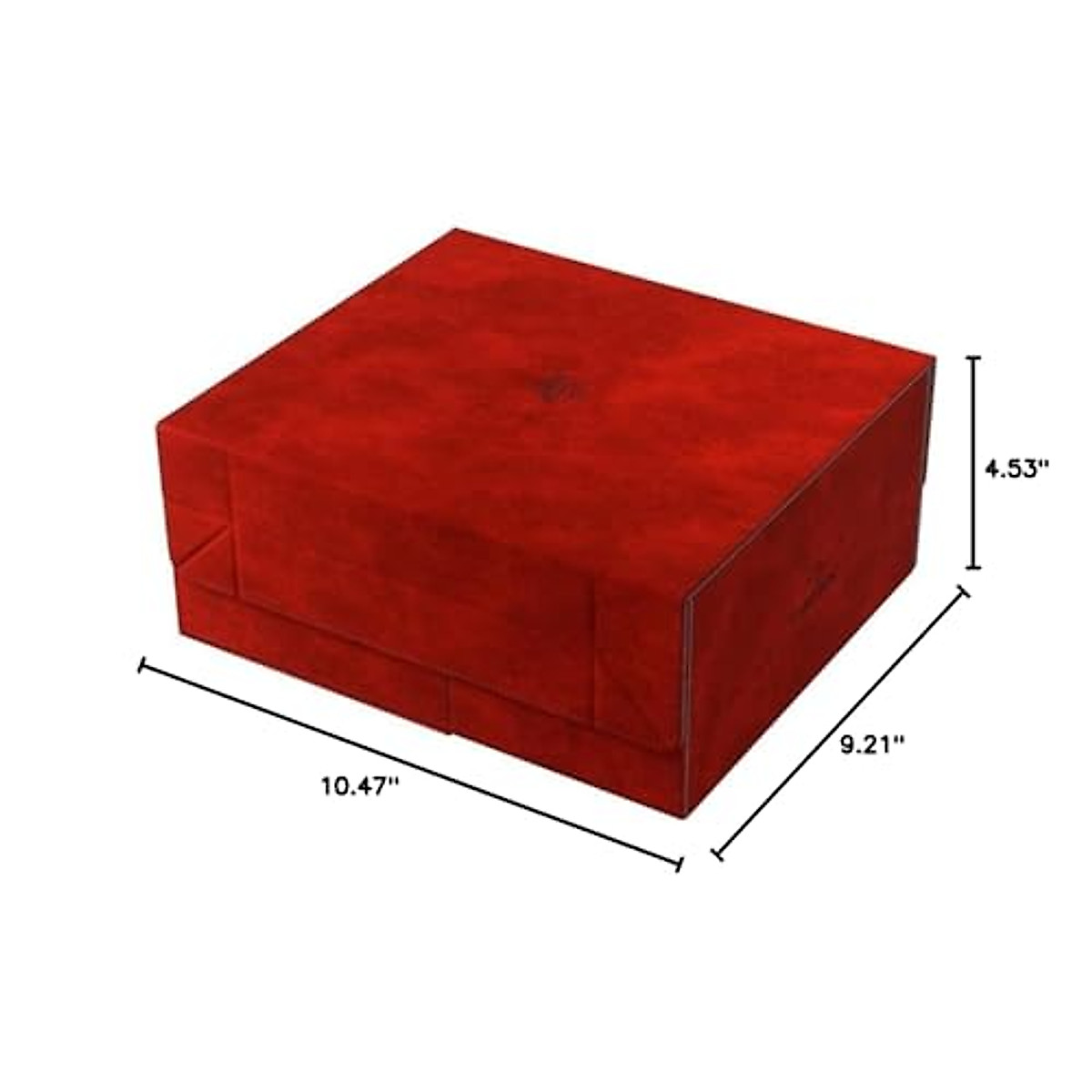Gamegenic Game's Lair 600+ Convertible Deck Box in Red Color - Premium Game Storage Box Holds up to 600 Cards with Removable Cardboard