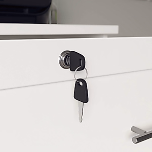 Realspace® 29-7/16"W x 18-1/2"D Lateral 2-Drawer File Cabinet, White