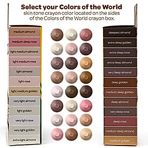 Crayola Crayons 24 Count, Colors of The World, Skin Tone Crayons, 24 New Crayon Colors