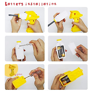 QUN FENG Take Apart Toys with Electric Drill|Remote Control Car 2 in 1 Construction Truck School Bus Taxi|Gift Toys for Boys 3,4,5,6,7 Year Olds|2.4G Stem Building Learning Toys